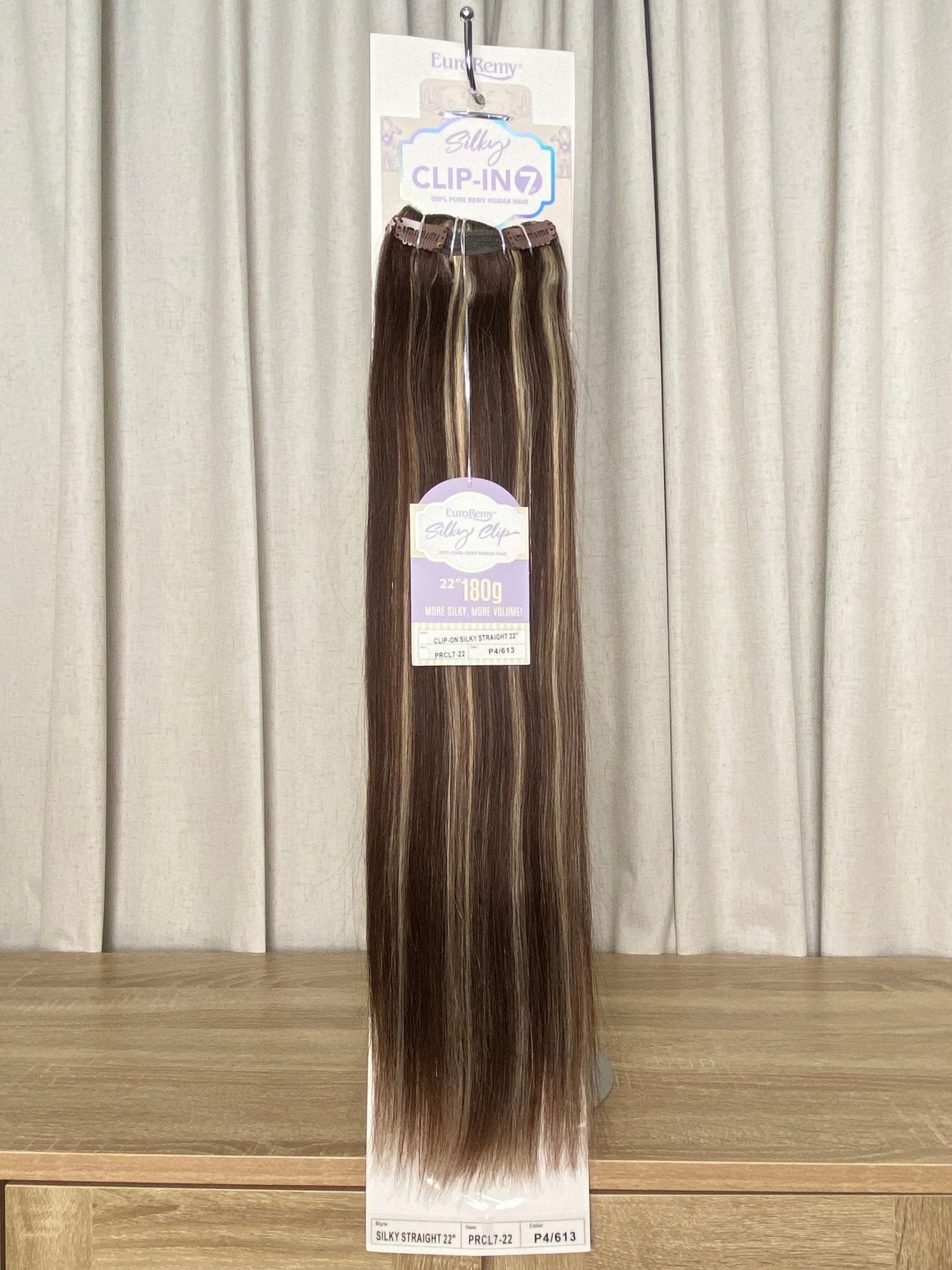 Silky Euro | 7pc Clip-In Human Hair 22" – Santana's Wigs & Hair ...
